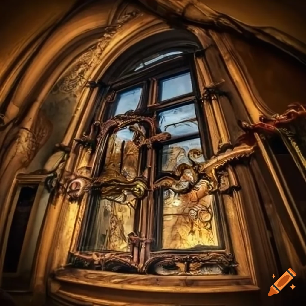Steampunk panoramic window on Craiyon