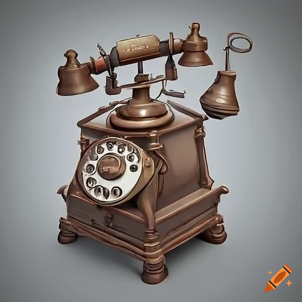 Telephone object steam punk on Craiyon