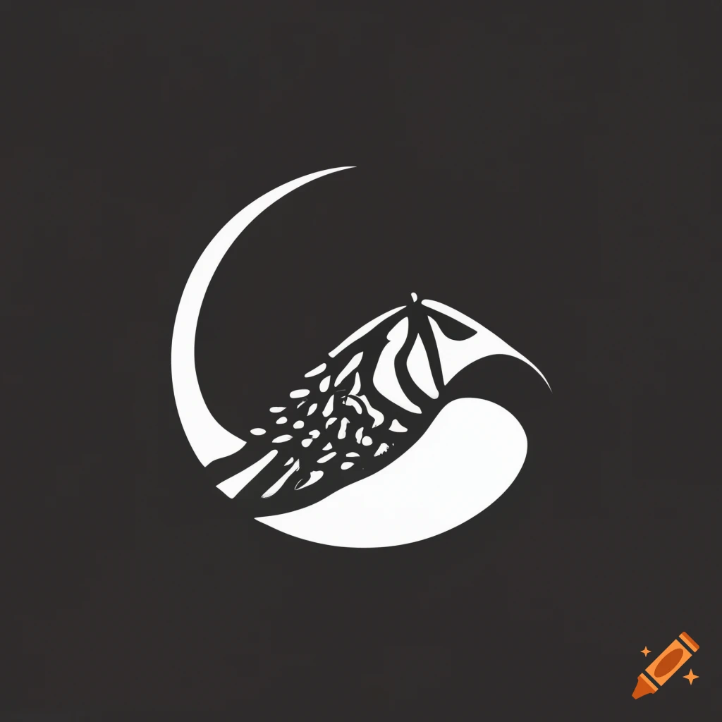 Minimalist nightjar logo on Craiyon