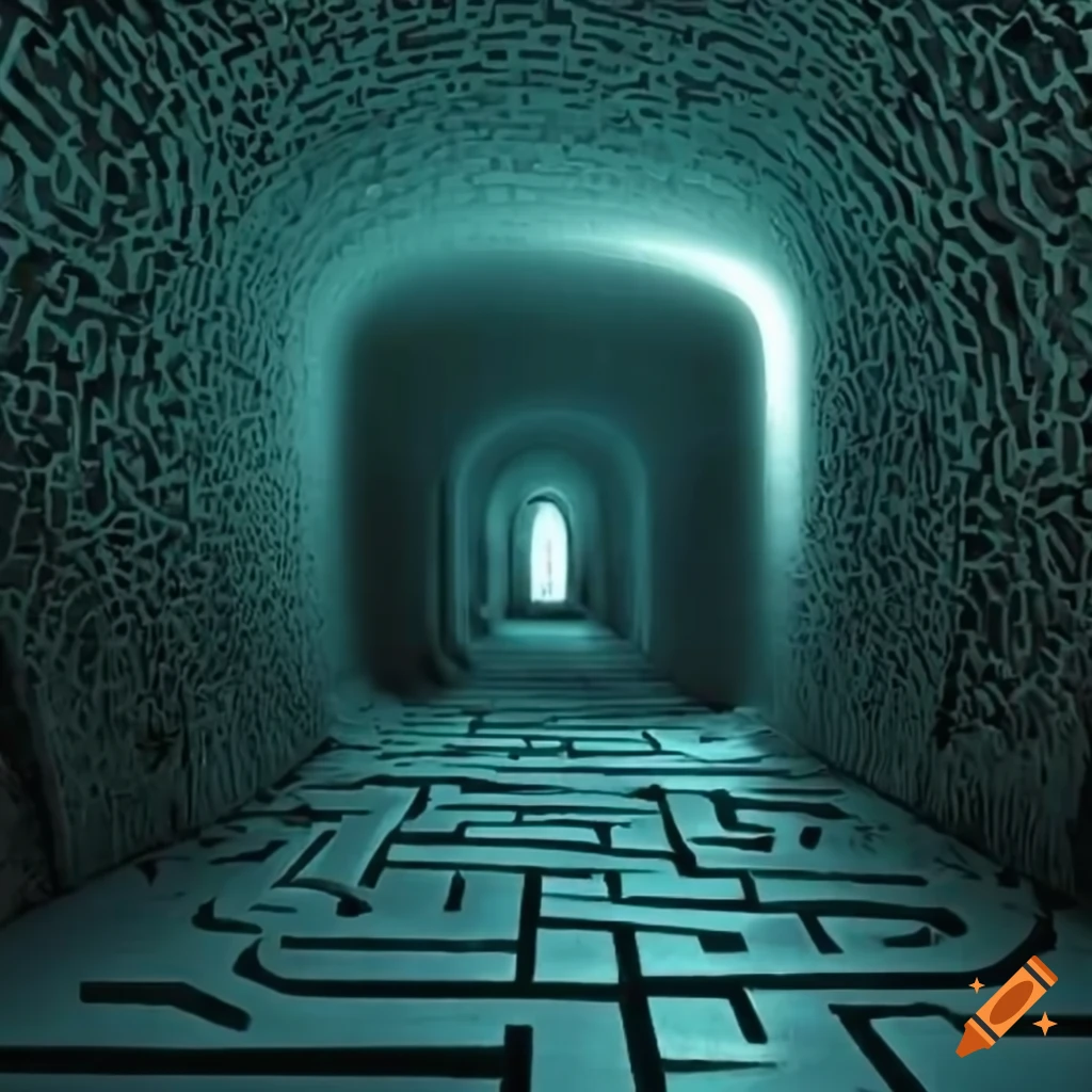Underground maze on Craiyon