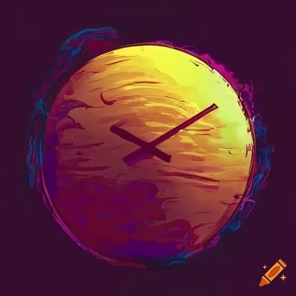 An abstract yellow sand desert planet with small seas in space with a ...