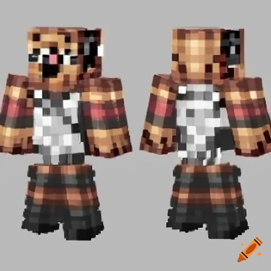 Minecraft skins enhance on Craiyon