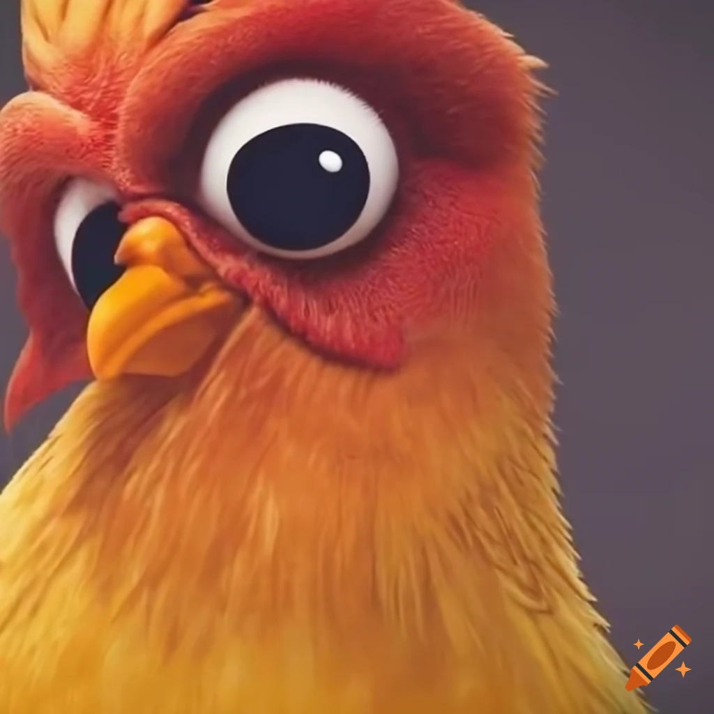 Pixar chicken character design
