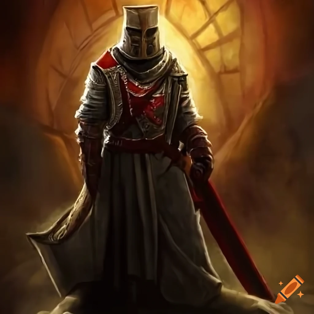 Modern day templar on Craiyon