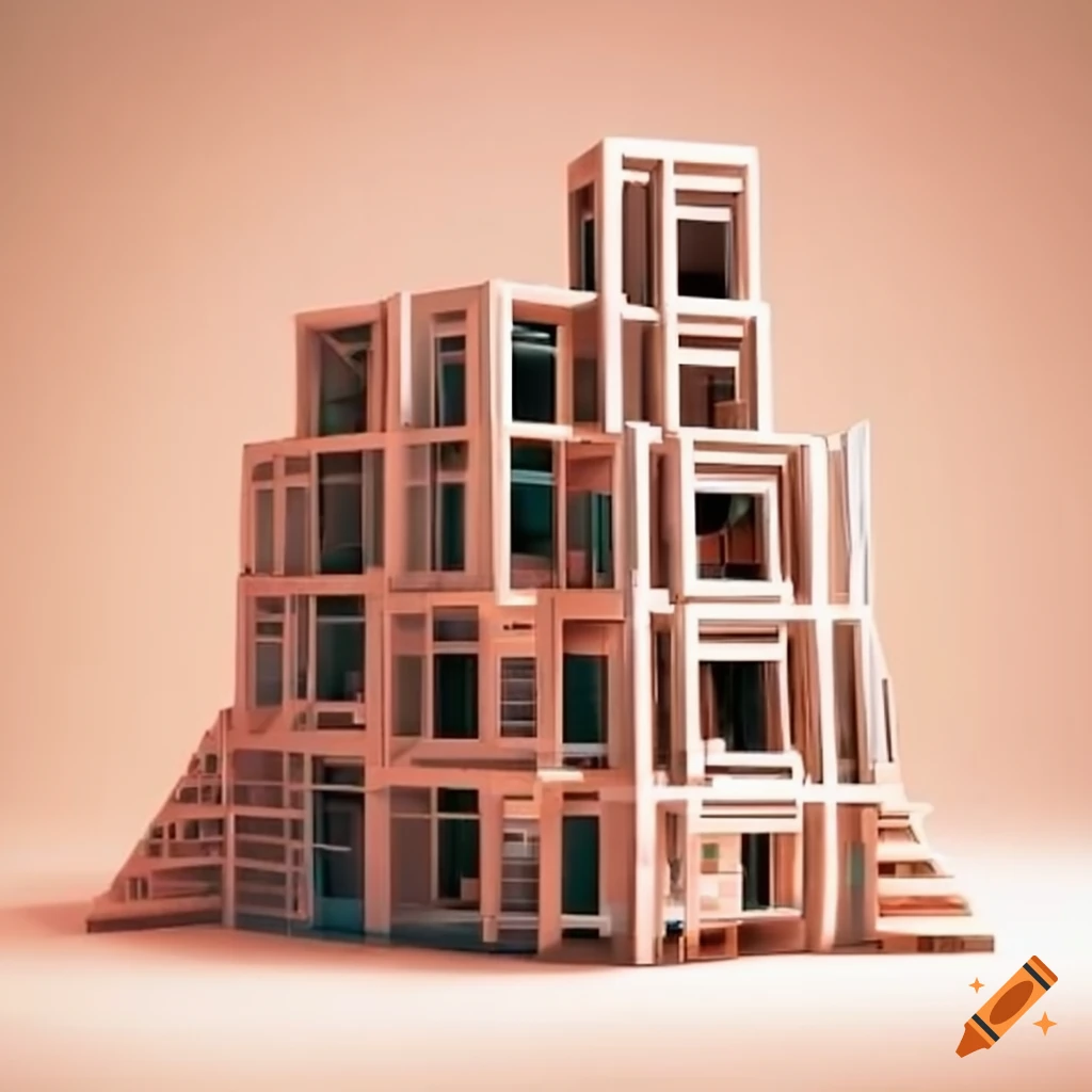 Utopian architecture in a squared cubic model world