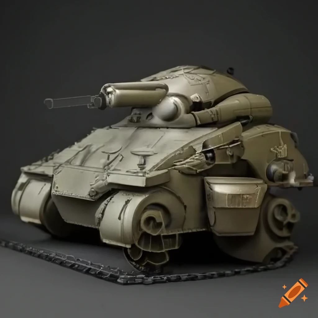Walking mechanical vehicle tank kitbashed detailed model designed by ...