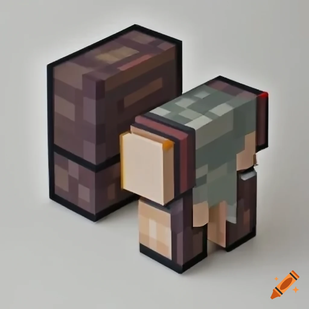 Vanilla minecraft holds on Craiyon