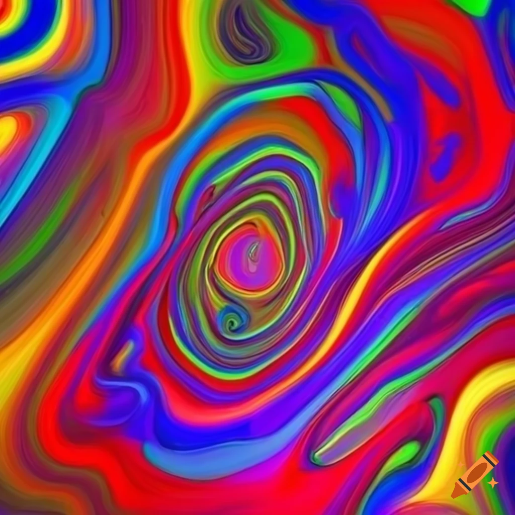 Trippy abstract colorful
