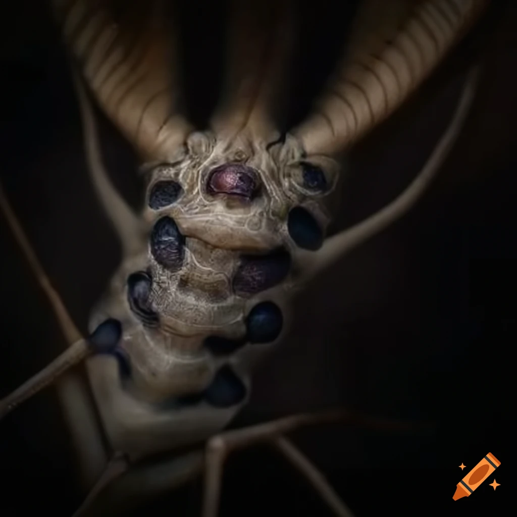 void creature with long segmented limbs