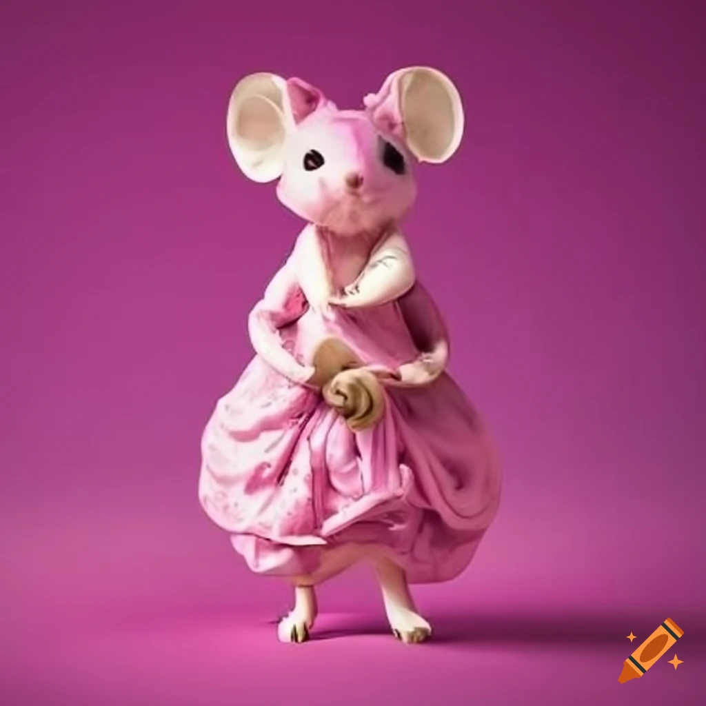 Rococo mouse pink on Craiyon