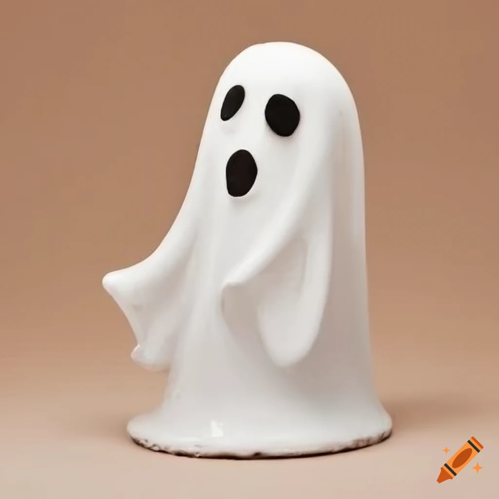 Ghost doing pottery on Craiyon