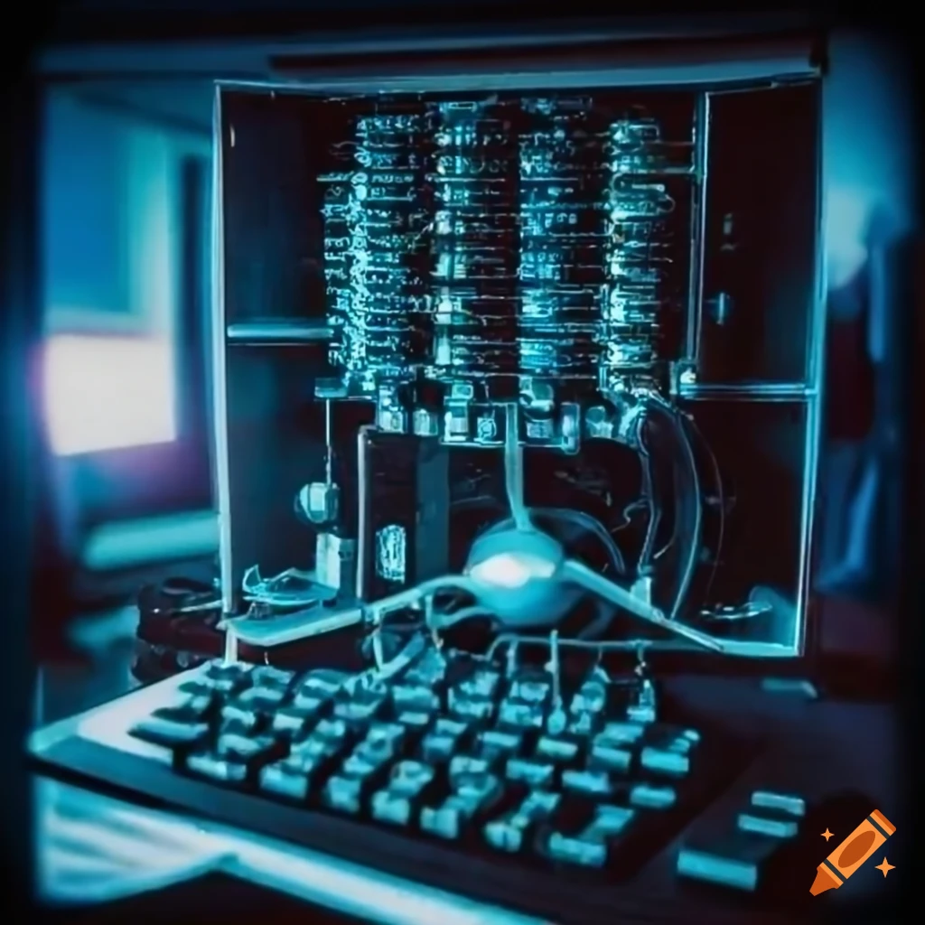 Homemade quantum computer from 1977 on Craiyon