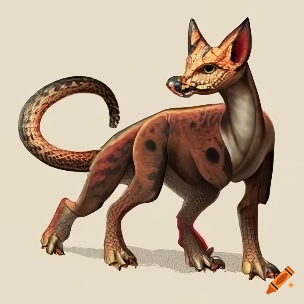 A canine-snake hybrid creature known as the Sandstalker. It possesses a ...