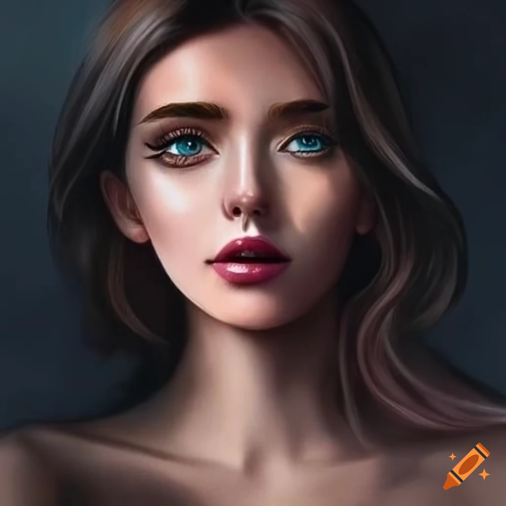Beautiful girl honest and gorgeous asthetic art good face