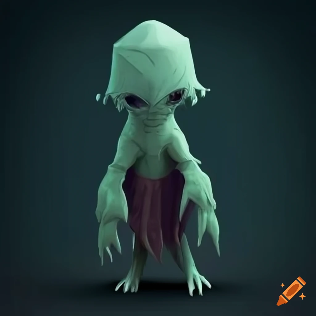 Small faceless monster with wings dnd on Craiyon
