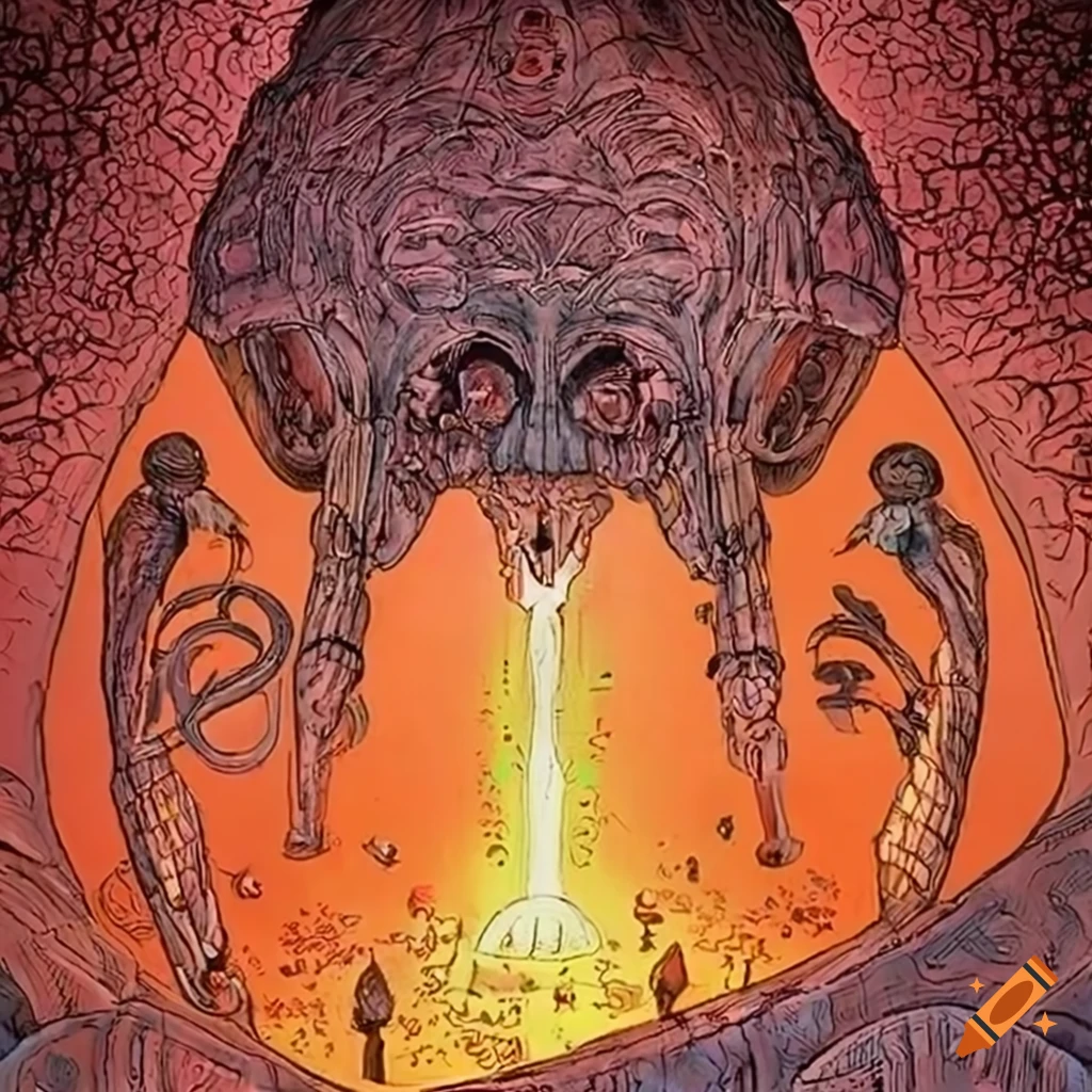 Moebius bio machine art