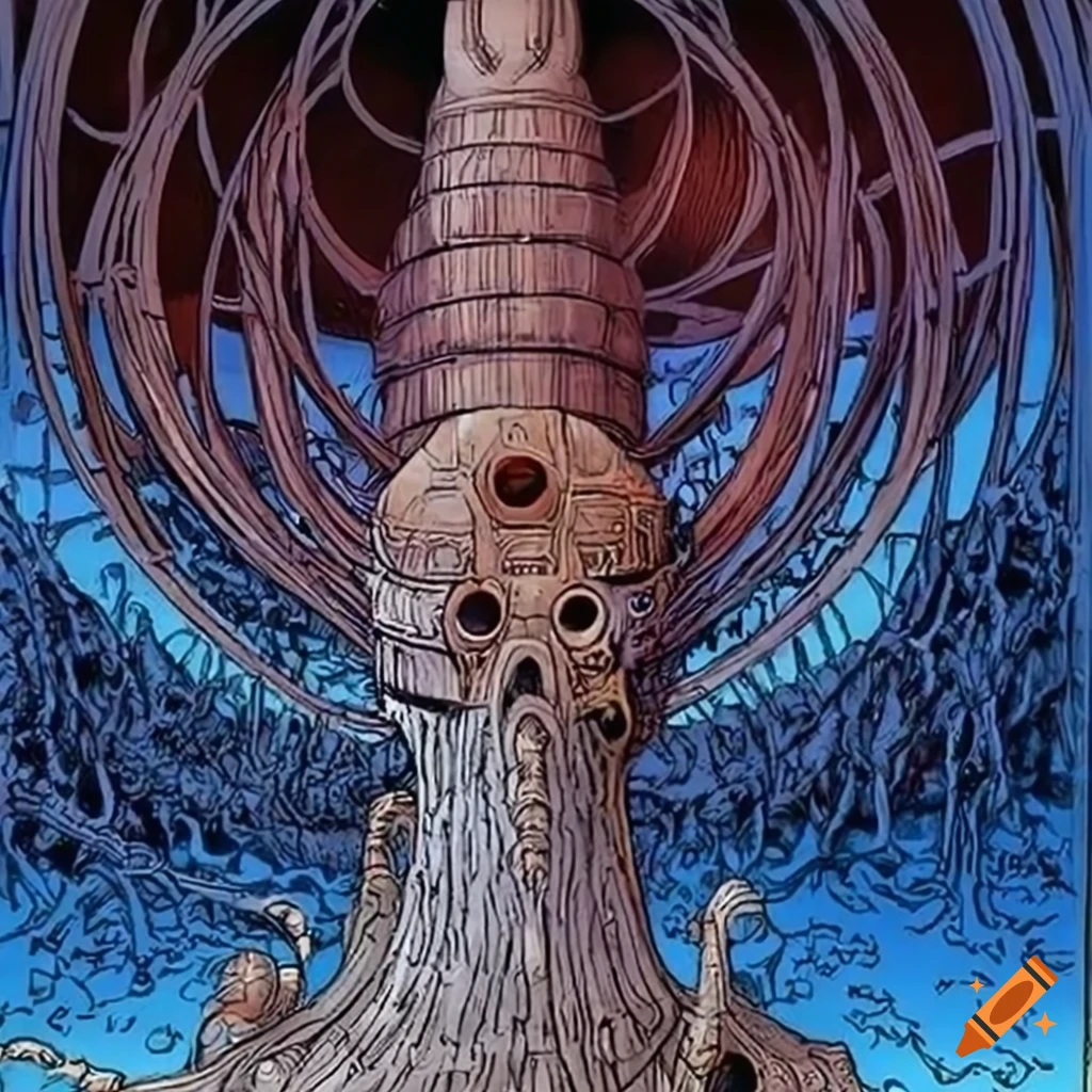 Moebius bio machine art