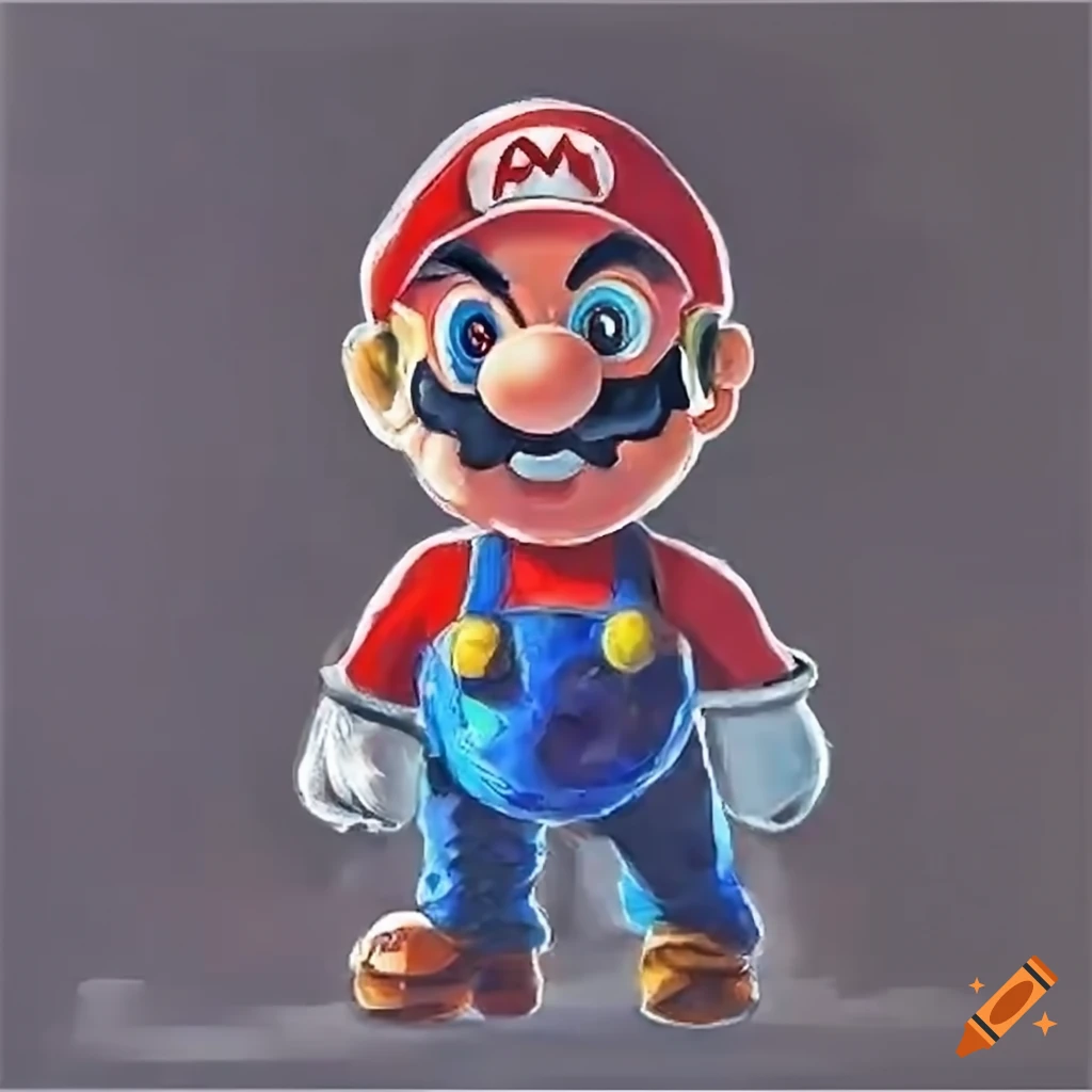 Super mario with naruto on Craiyon