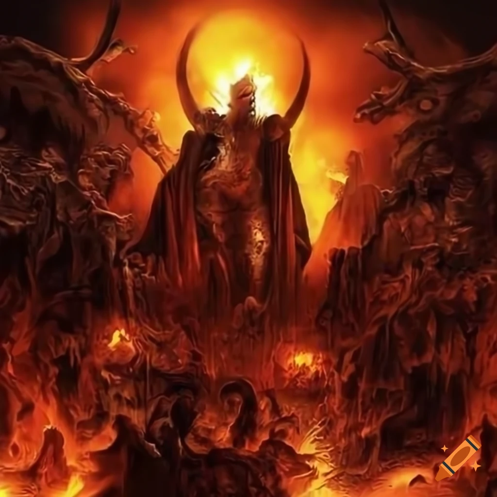 El infierno fondo de pantalla 3d on Craiyon