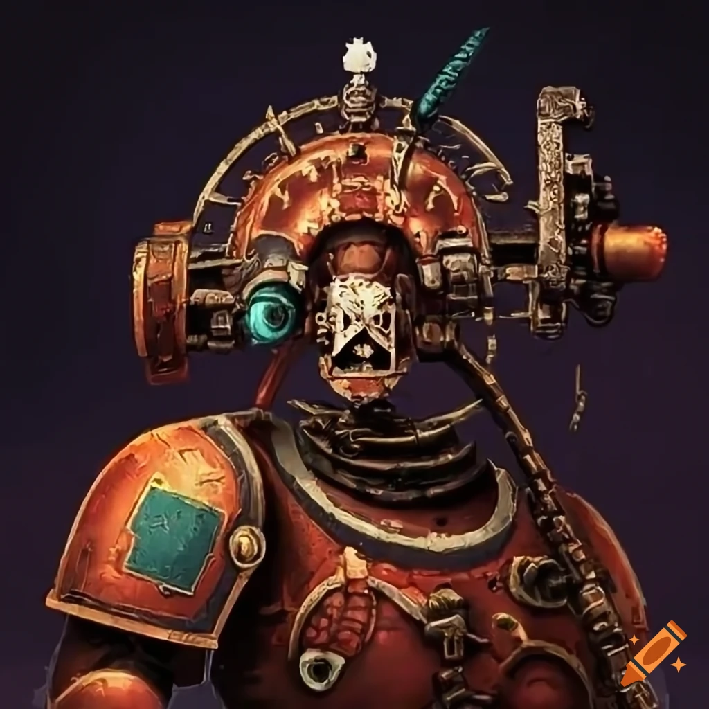 Mechanicus 40k clan scout on Craiyon