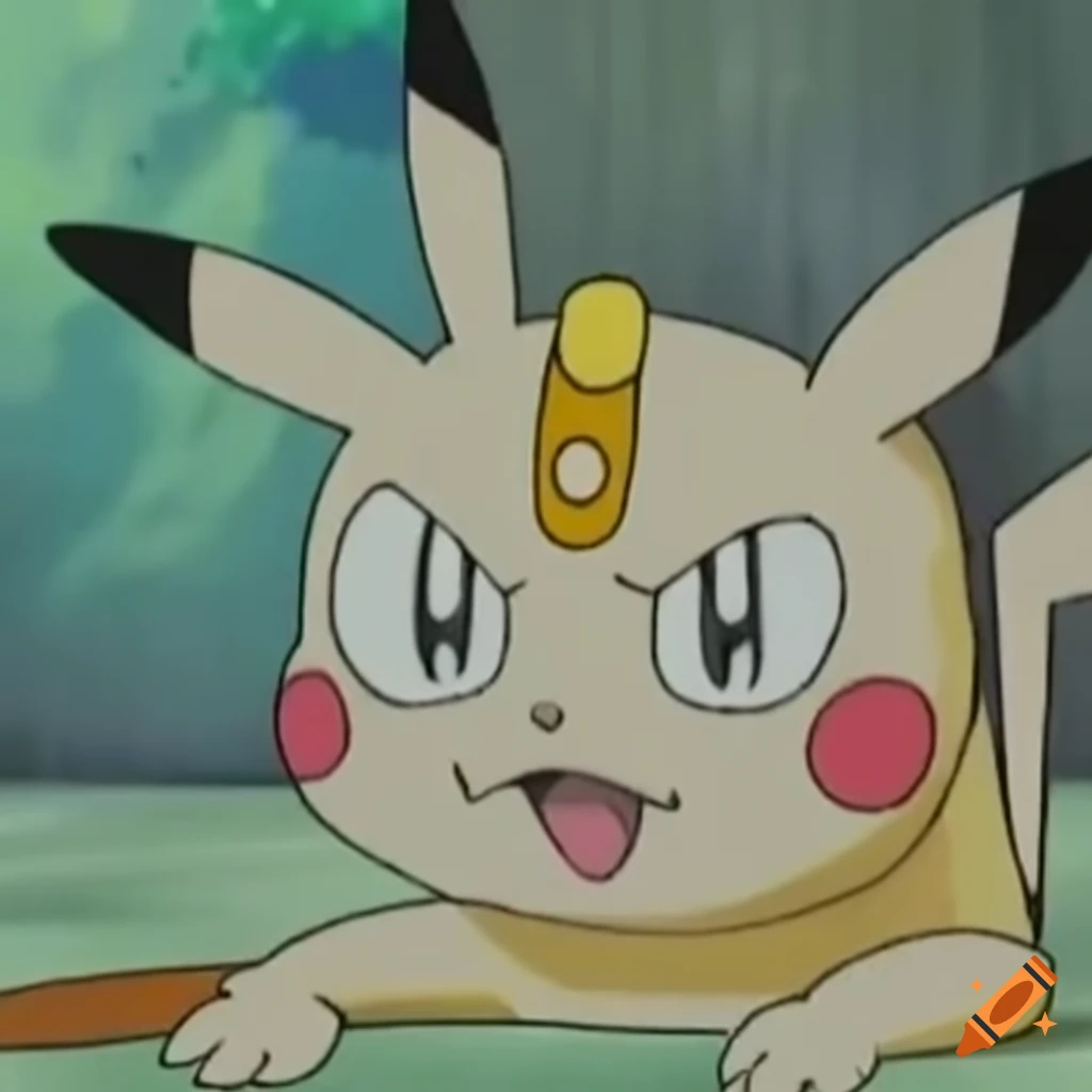 Pikachu finds a Meowth who seems unable to comprehend who he is seeing ...