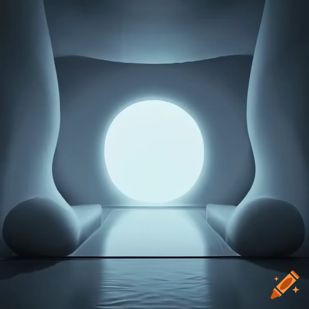 Endless white void room on Craiyon