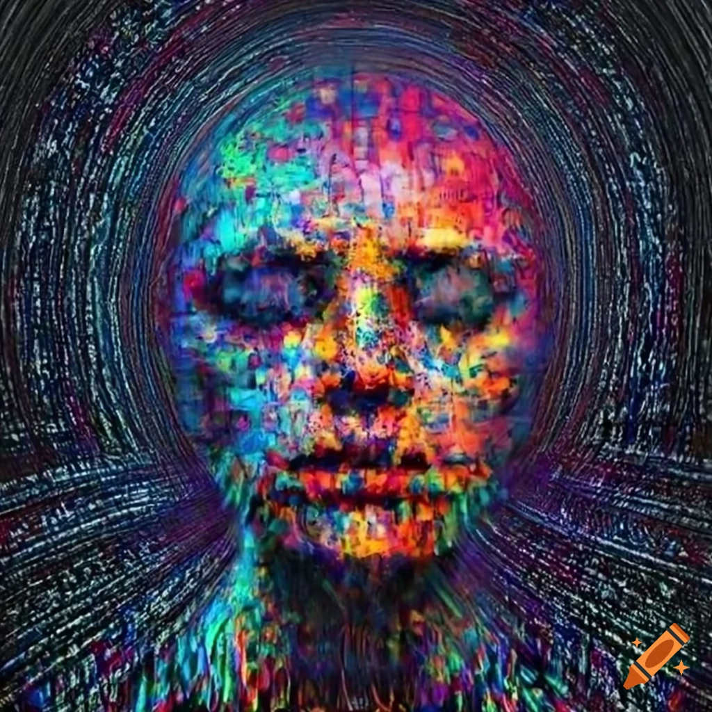 Digitally manipulated barcode texture creates a unique abstract ...