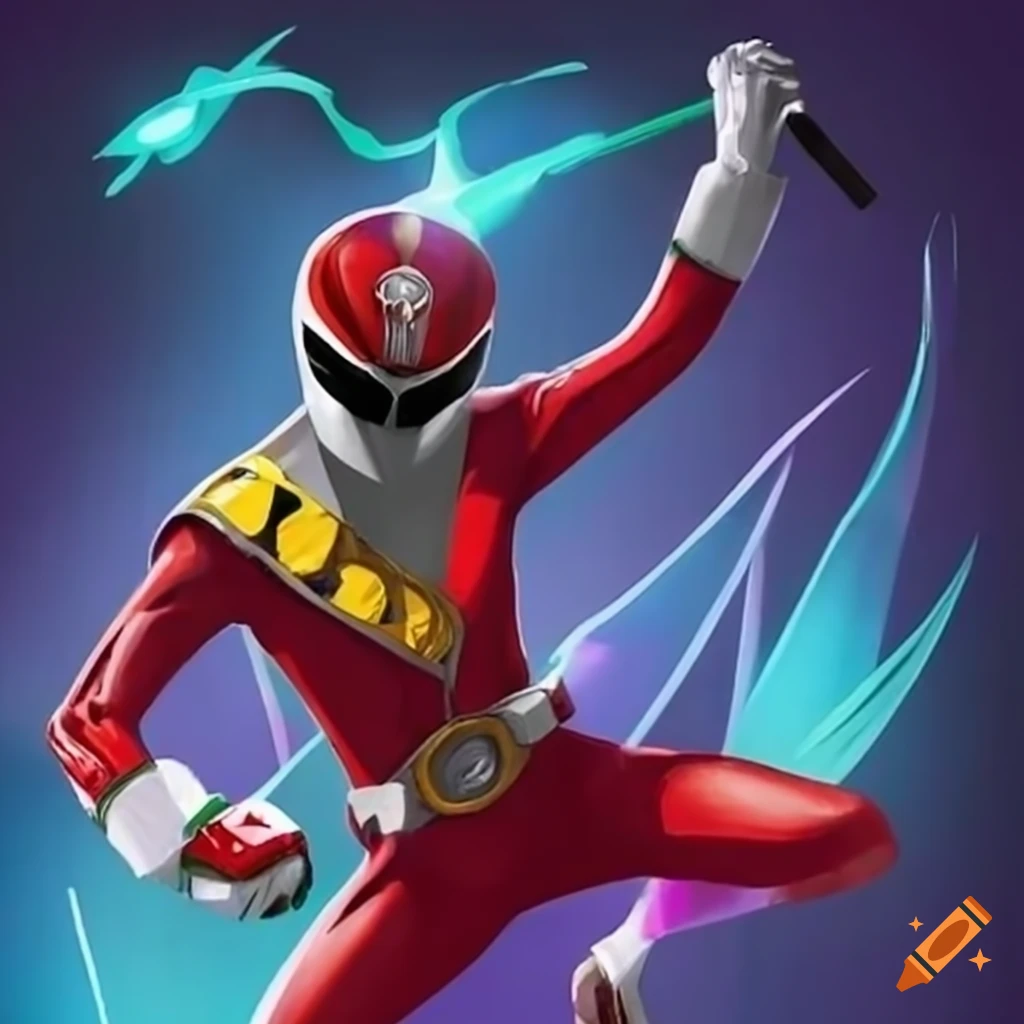 Superhero cosplayers in pirate-themed Power Rangers costumes on Craiyon