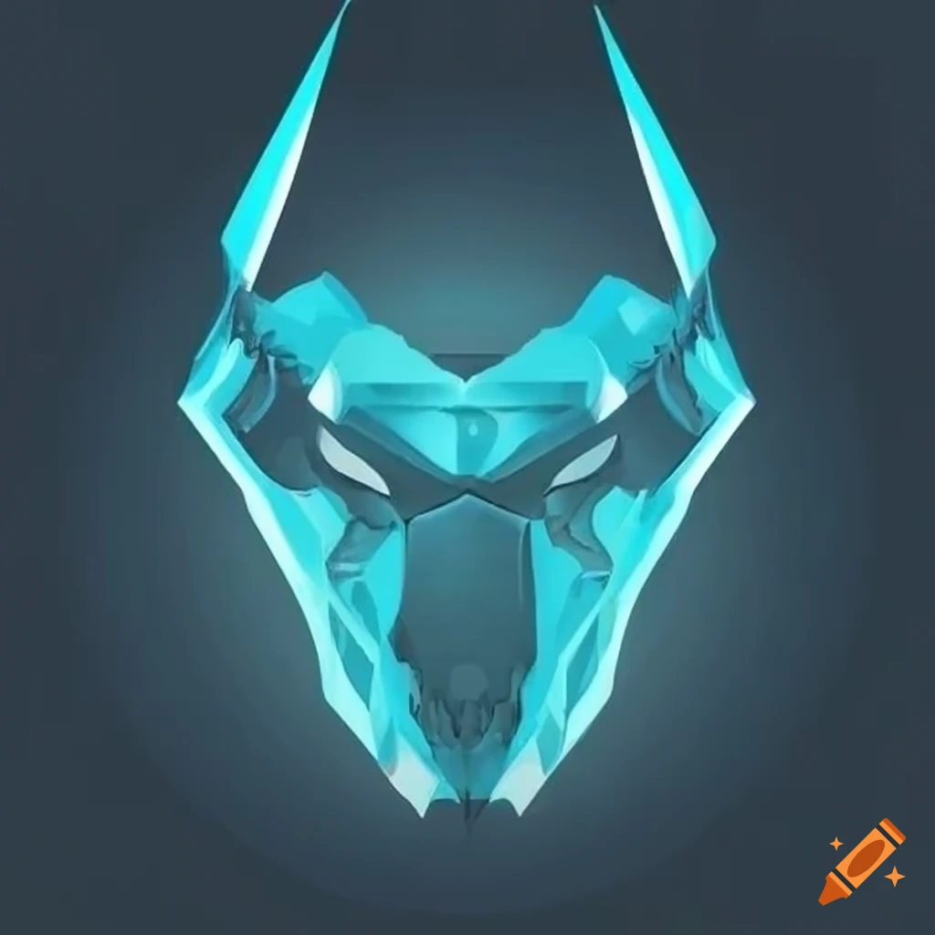 A sleek cyan vector logo of the subject 'beast x'