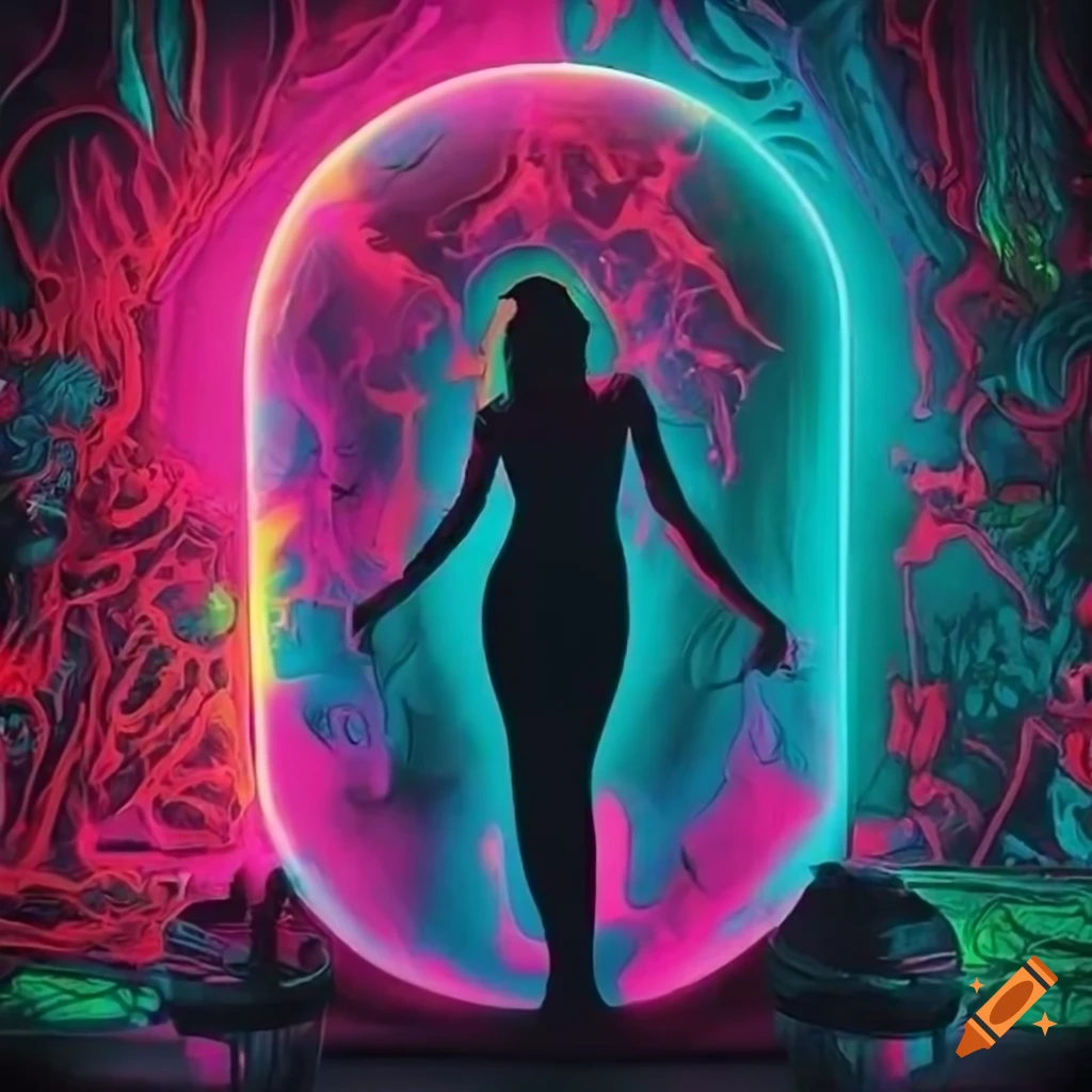 Dark Neon Art Album Cover