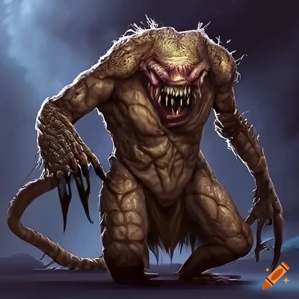 Fantasy mutant monster on Craiyon