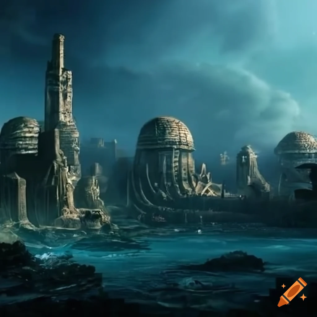 Ancient abandoned alien city