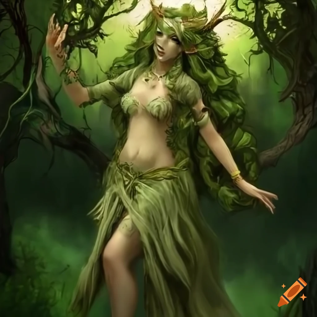 Nymph dryad druid fantasy