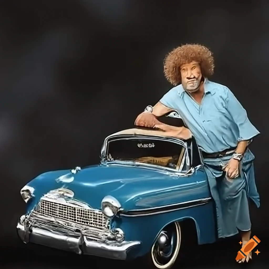 Bob ross as a car