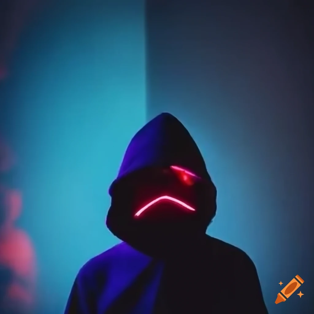 A rap cover on the theme : sad,nostalgic,the night,with neon colors ...