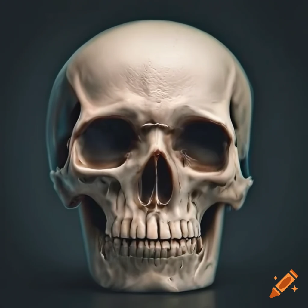 8k, hyper realism, hyper realistic, jar , skull on Craiyon