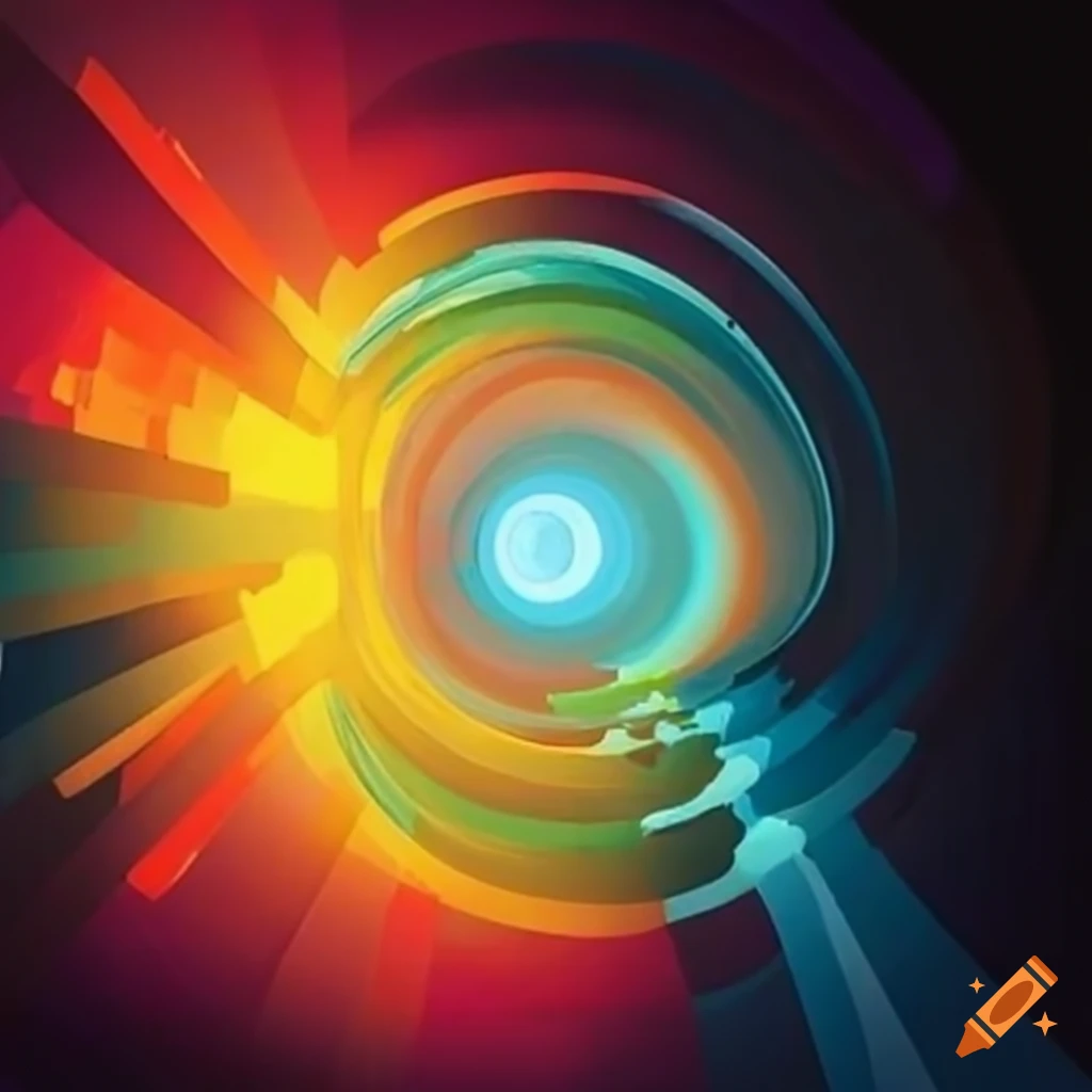 A mesmerizing eye with radiant beams of light on Craiyon