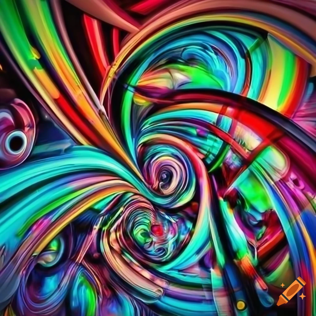 Crazy busy abstract beautiful image