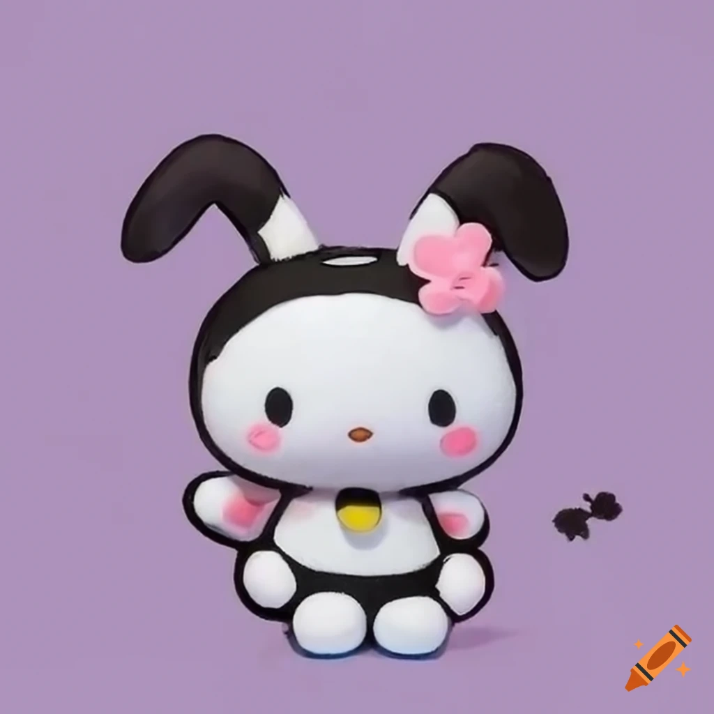 Rabbit,diseny,sanrio,black,white,cute