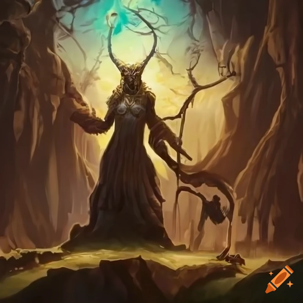 A breath-taking fantasy artwork with mythical characters and magical ...