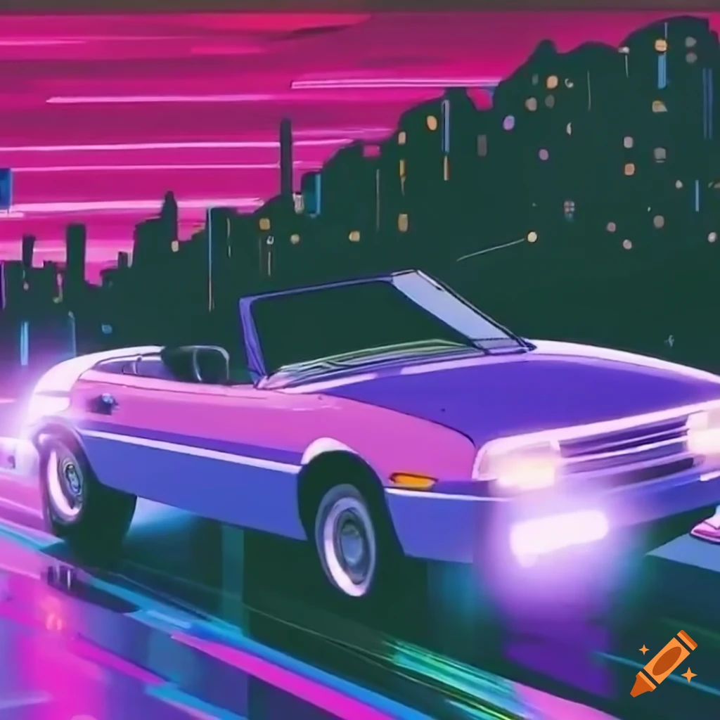 Digital, very vibrant, cartoon, vintage 1980’s Japanese Anime, VHS tape ...