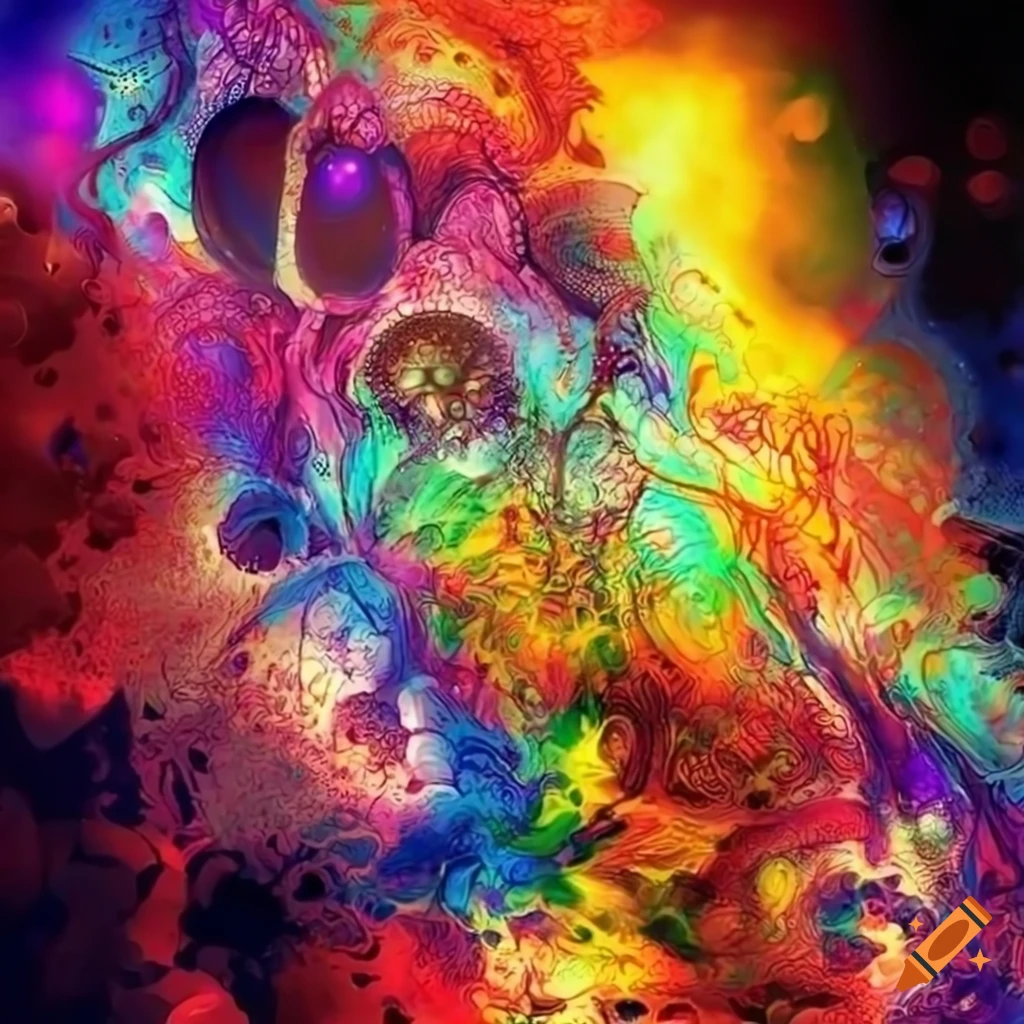 Multiverse illustration with vibrant colors and intricate connections