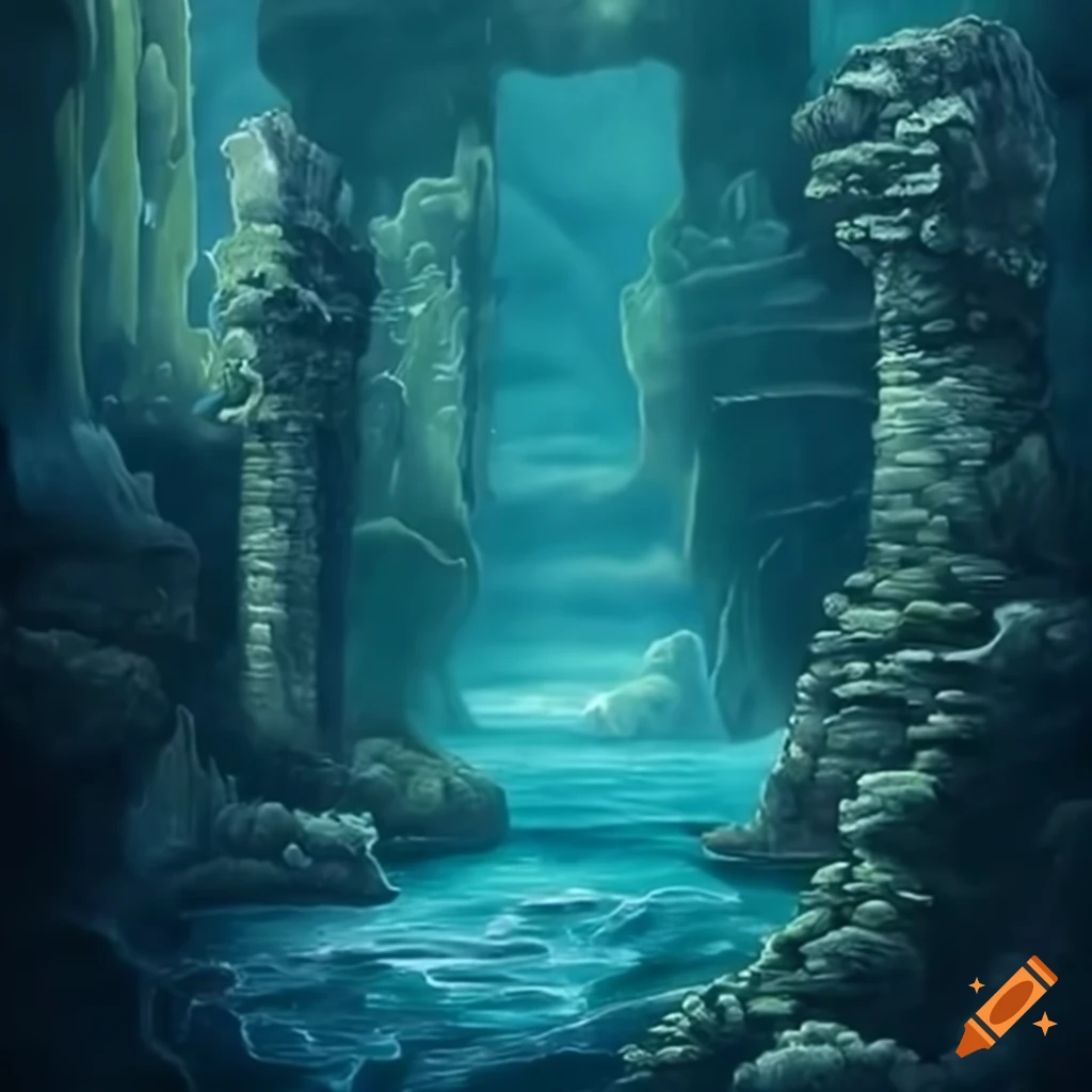 Mysterious underwater ruins hidden in the depths of the ocean