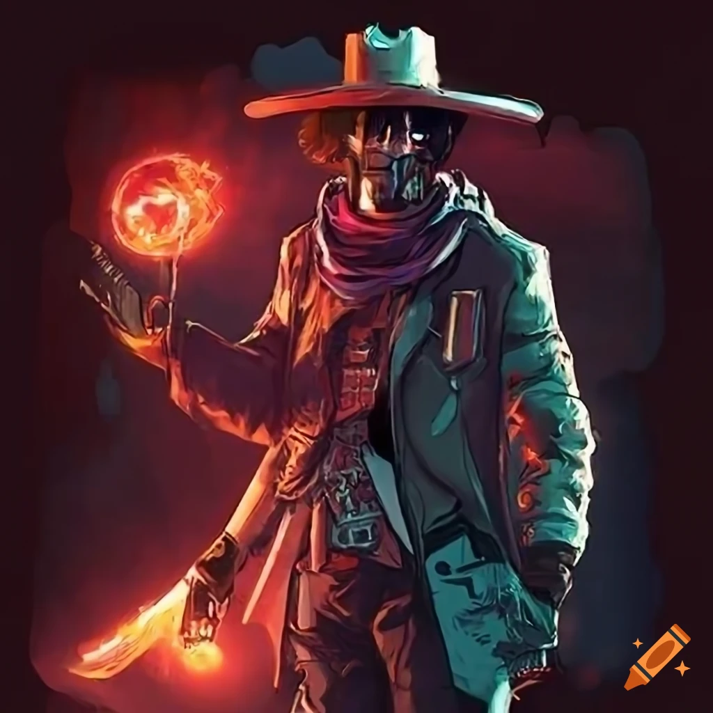 Cowboy cyberpunk on Craiyon
