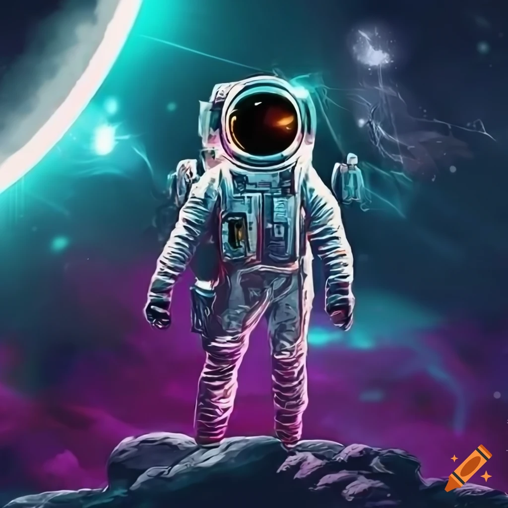 Gaming astronaut banner