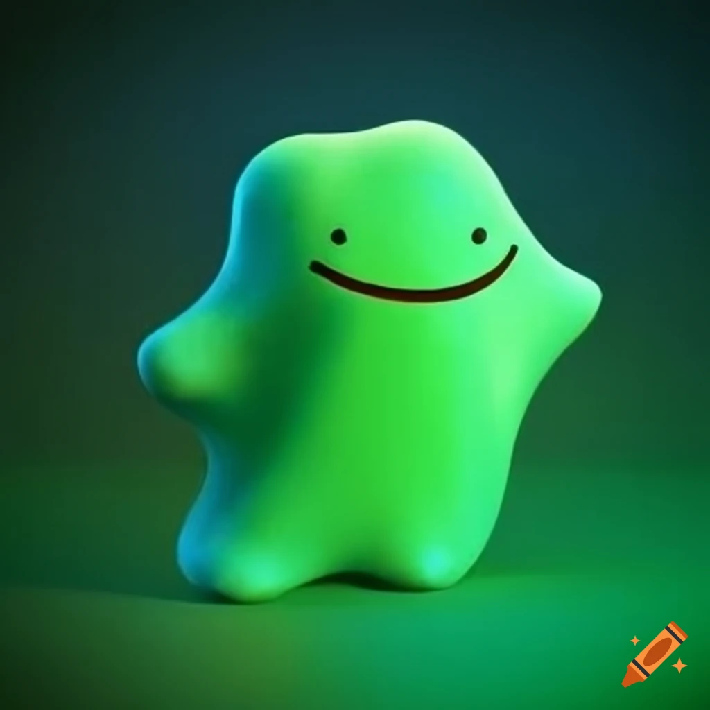 Green Ditto on Craiyon