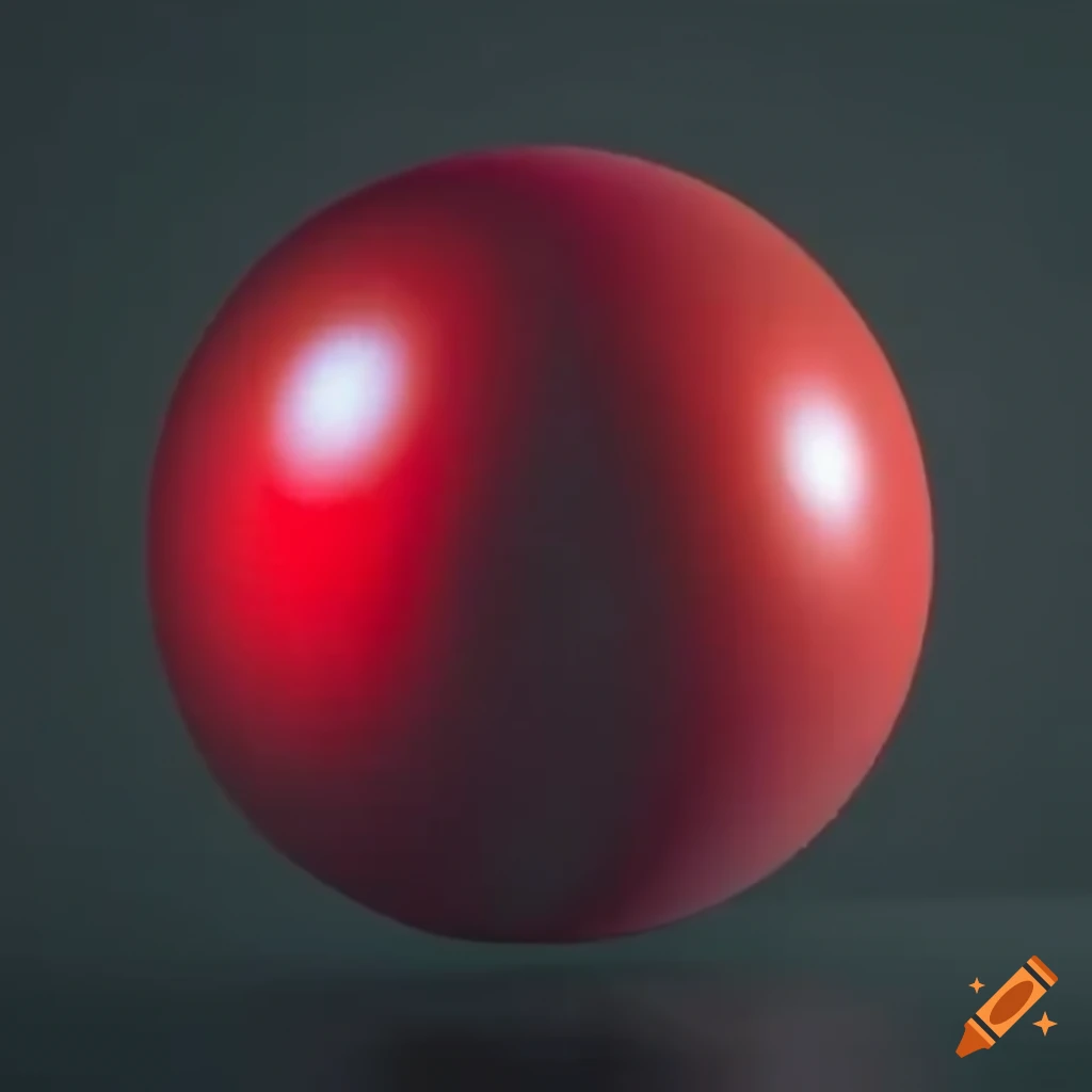Red sphere 4k