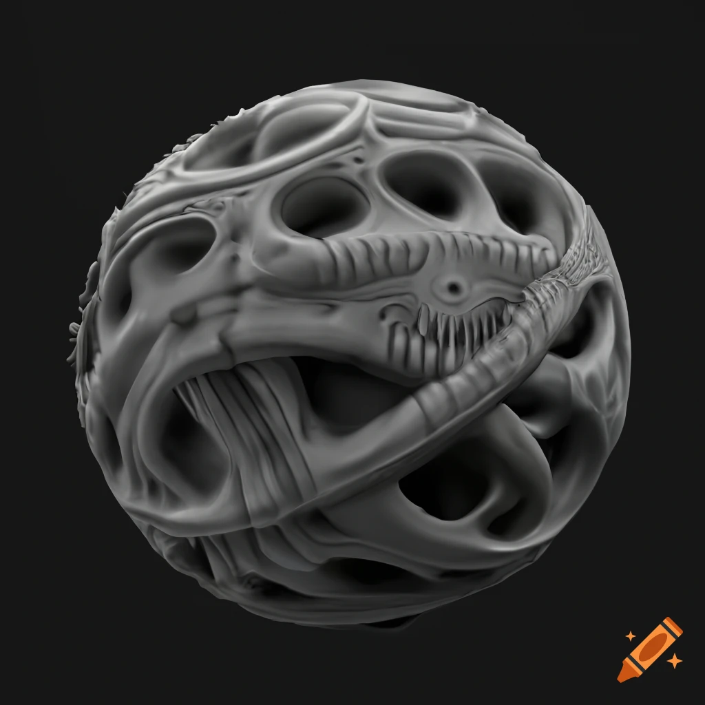 Biomechanical alpha texture zbrush grayscale