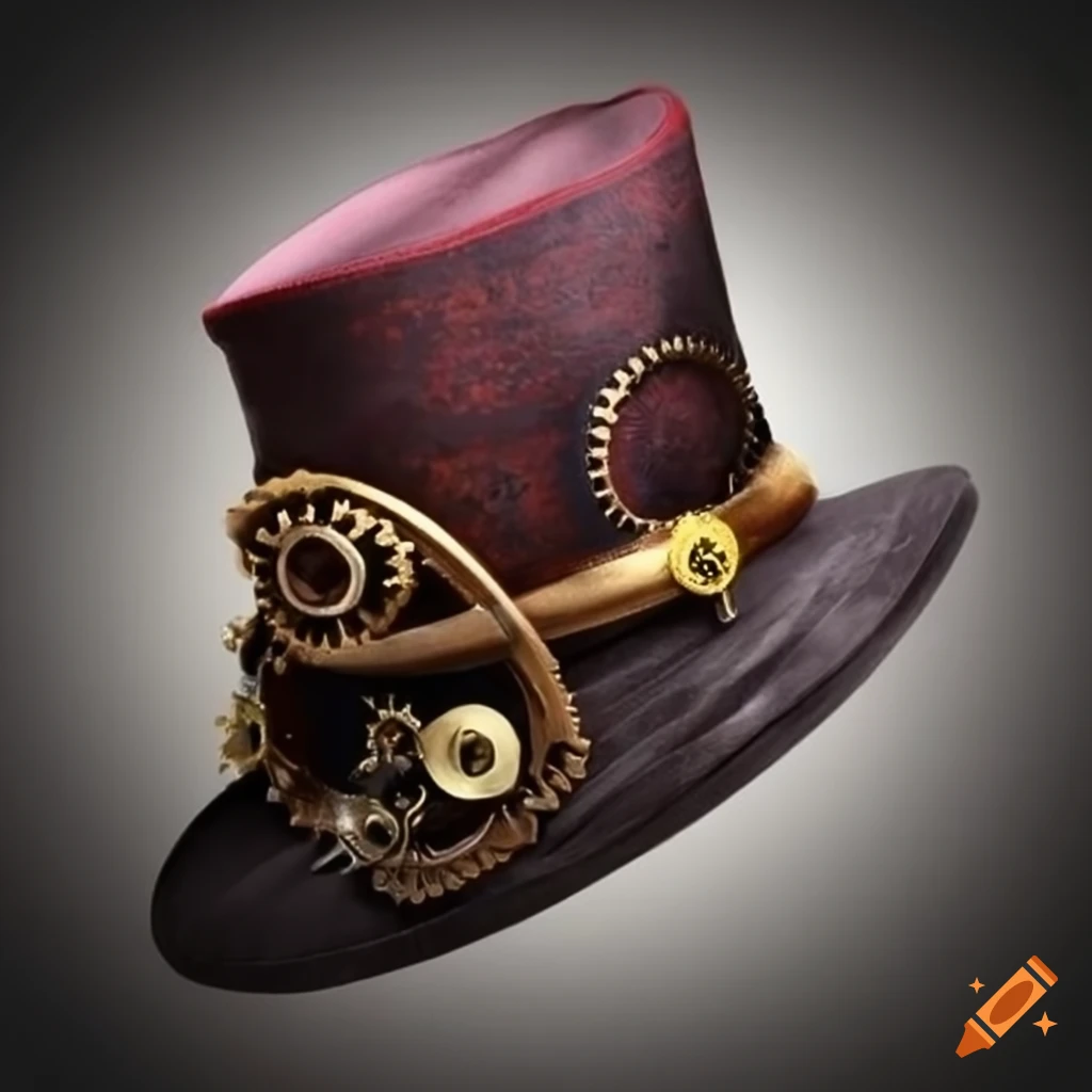 Steampunk hat on Craiyon
