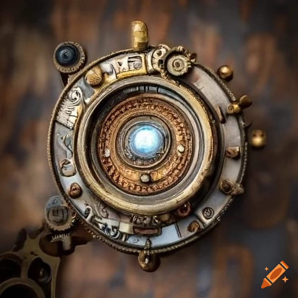 Steampunk metal ornate
